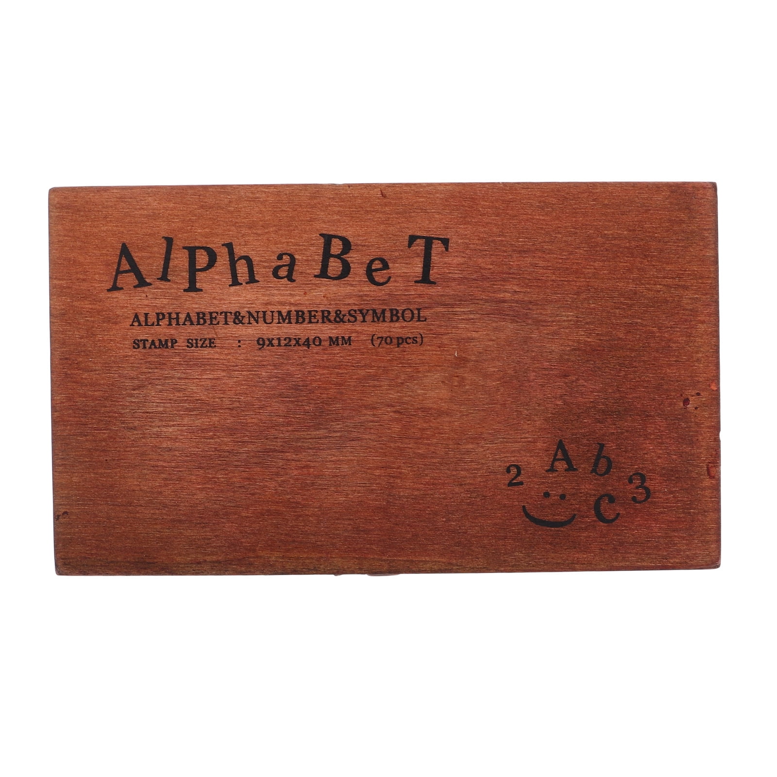 Set of 2 Large Alphabet Stamps and Number Symbol Child - Walmart.com