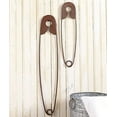 Premium Large Hanging Safety Pins, Rustic Color, Home Laundry Wall ...