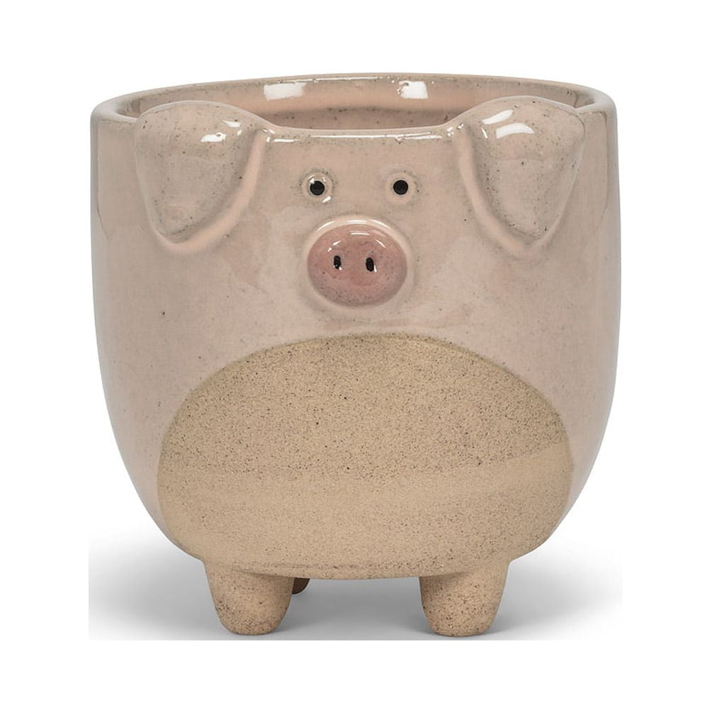 Set of 2 Large Pig on Legs Planter - Walmart.com