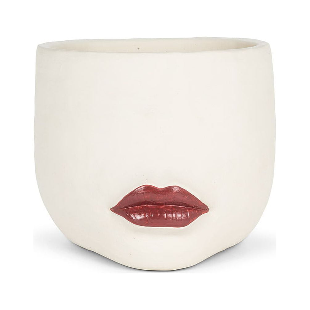 Set of 2 Large Red Lip Planter - Walmart.com