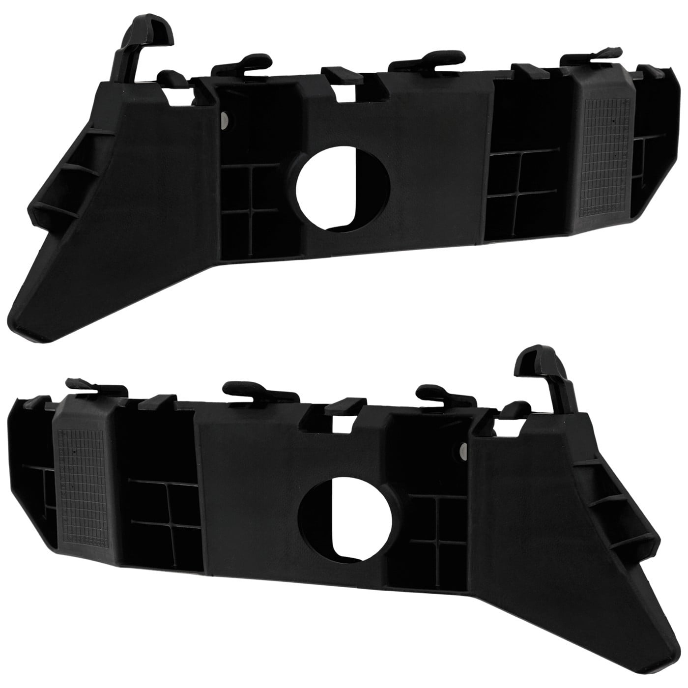 Set of 2 Left & Right Bumper Face Bar Brackets Retainer Mounting Braces ...