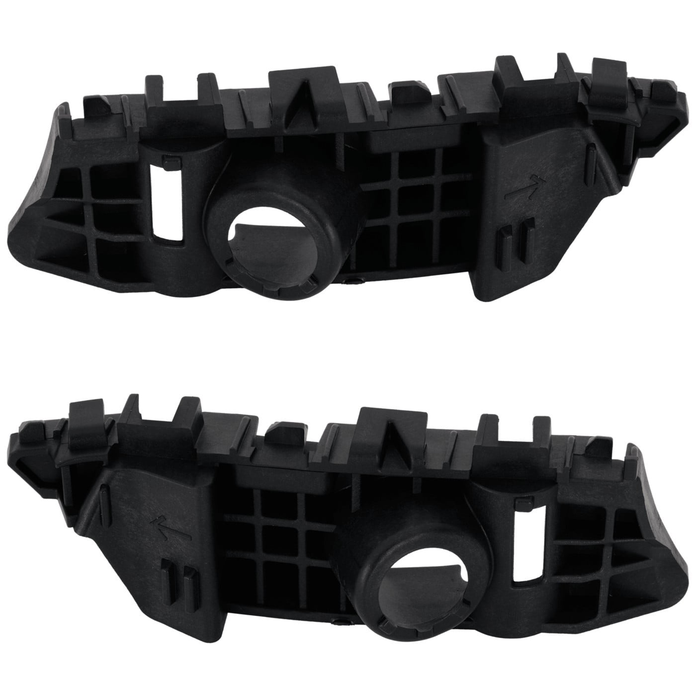Set of 2 Left & Right Bumper Face Bar Brackets Retainer Mounting Braces ...