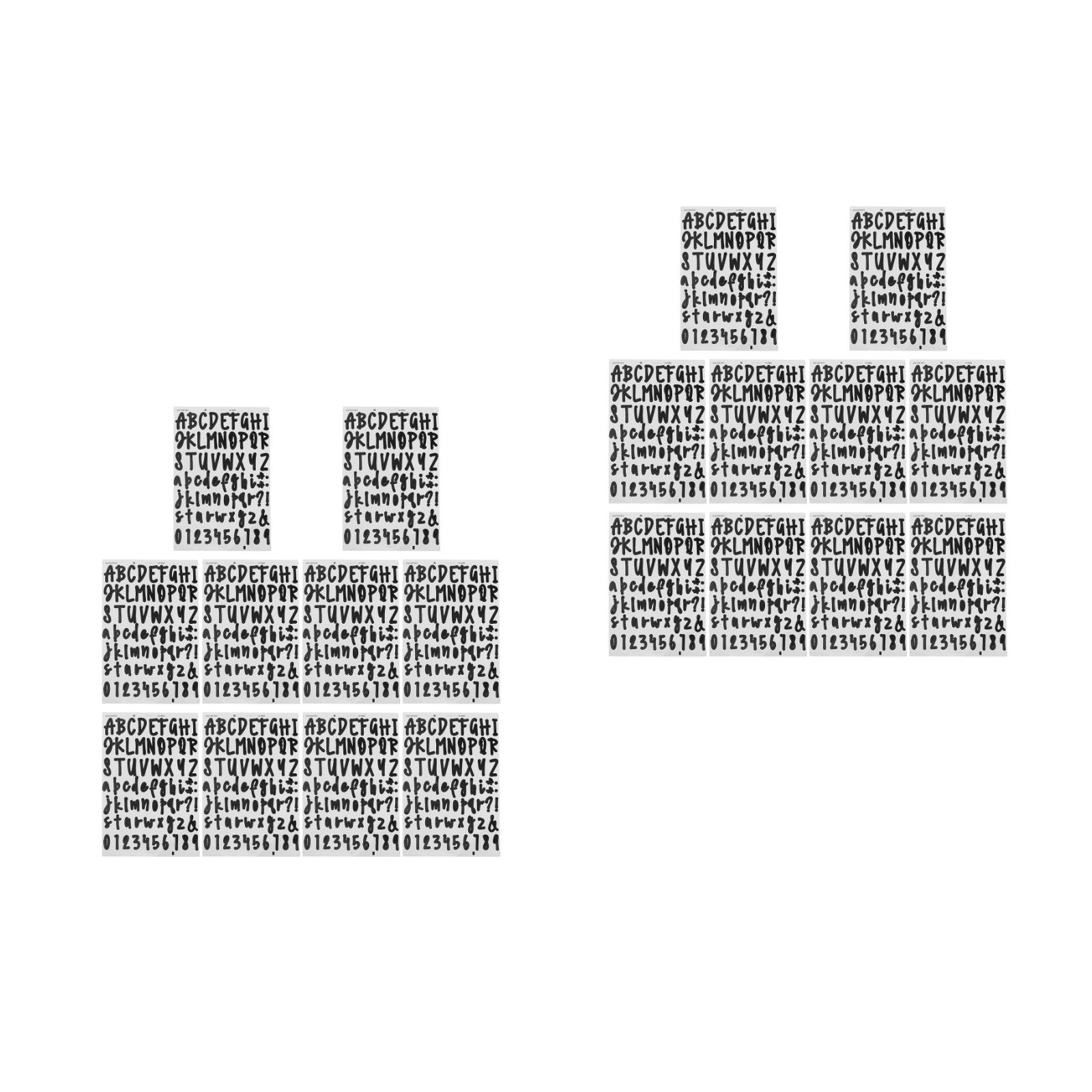 Set of 2 Letter Label Sticker Address Light Stickers Door - Walmart.com