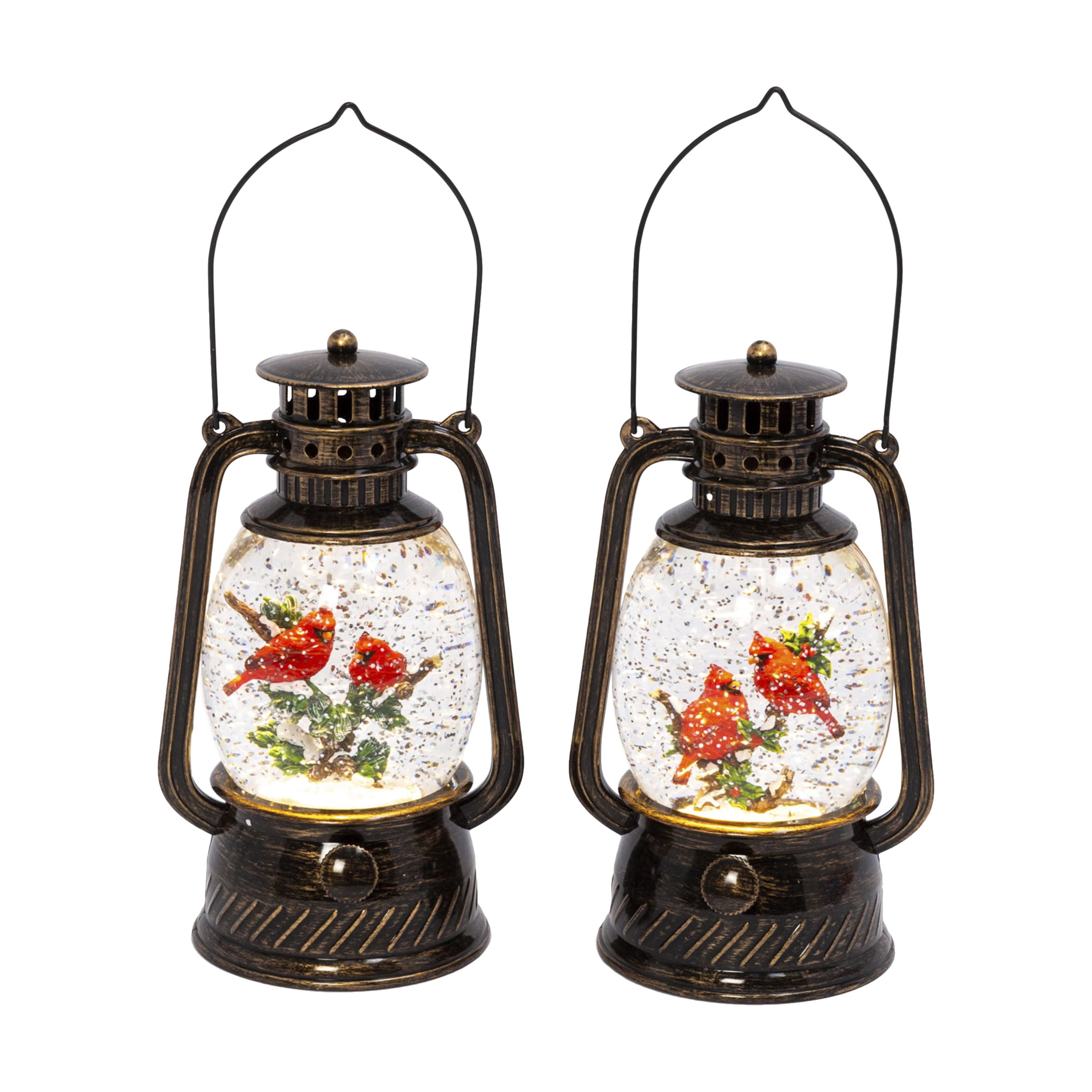 Gerson Companies 2020 Water Globe Lantern with Cardinal Design ...