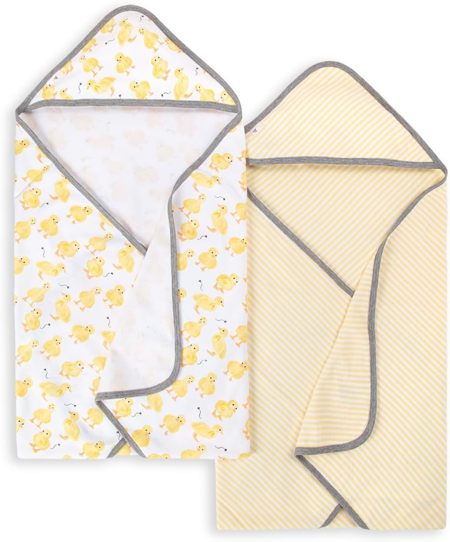 Set of 2 Little Ducks Hooded Towels - Sunshine - One Size - Walmart.com