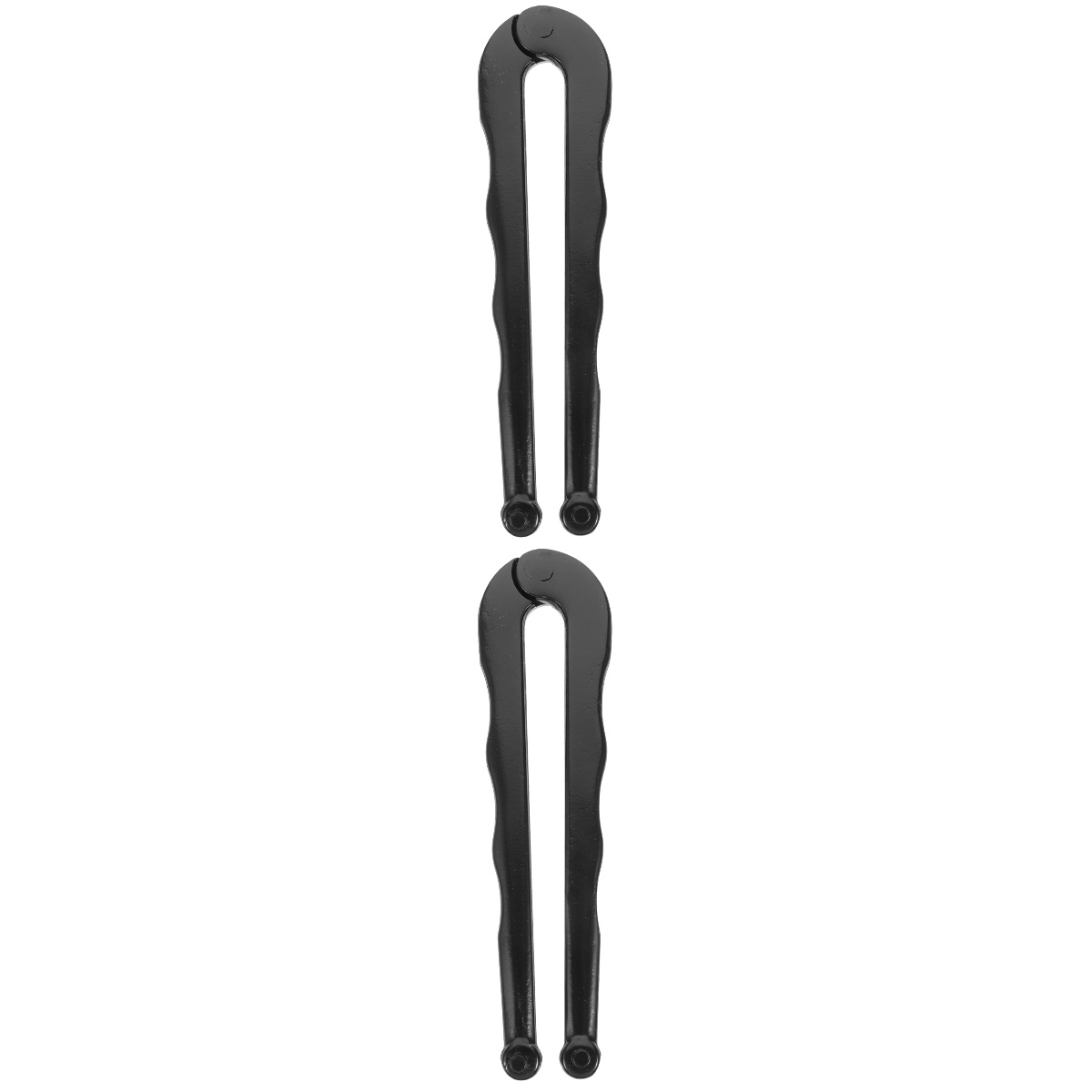 Set of 2 Locknut Wrench Spanner Wrench Adjustable Vertical Hole Hook ...