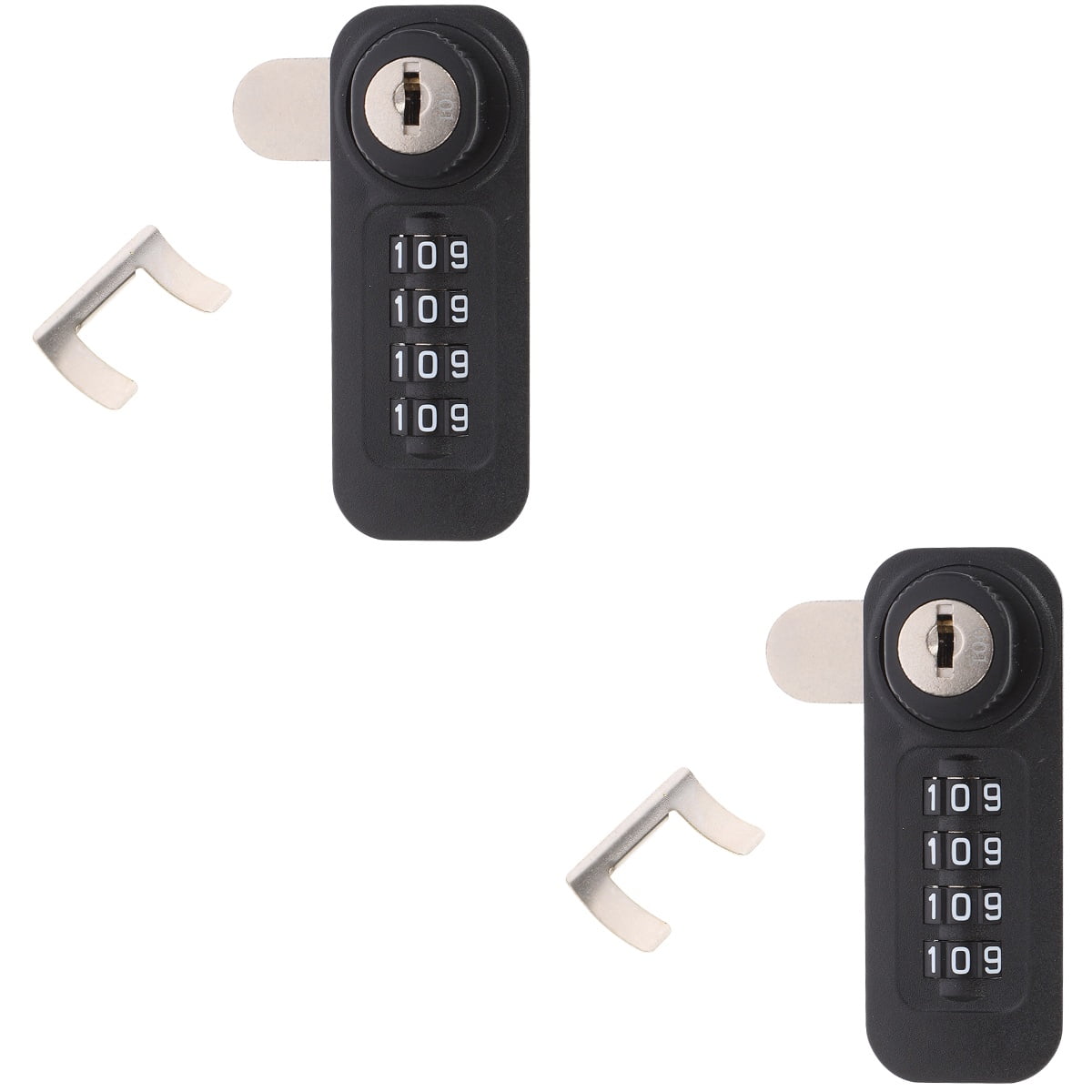 Set of 2 Locks for Lockers Universal 4- Mechanical Password Combination ...