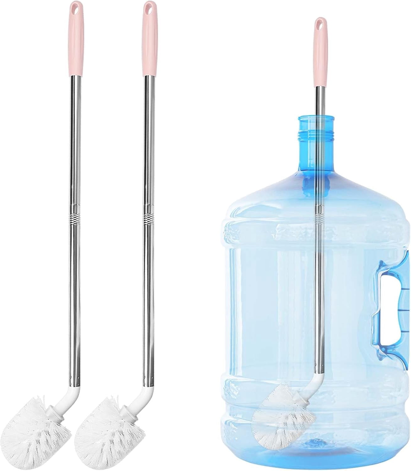 Set of 2 Long Bing Stainless Steel Bucket Brushes, 3 and 5 Gallon ...