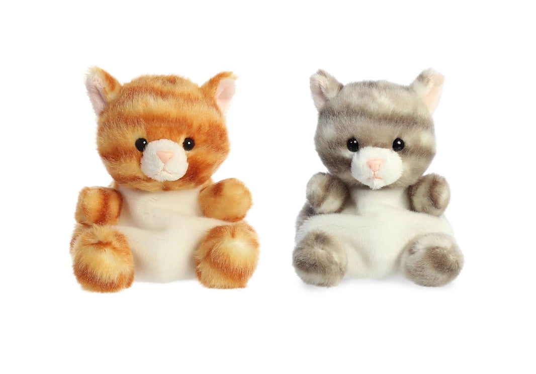 Aurora's Set of 2 Cute Small Soft Plushies, MEOW KITTY & SILVER KITTY ...