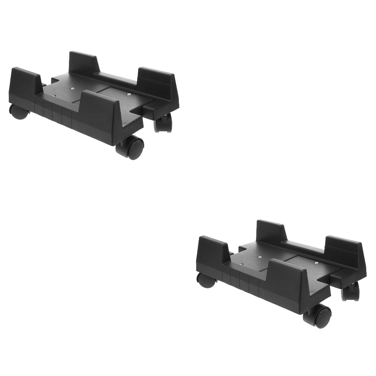 Set of 2 Mainframe Storage Rack Computer Case Monitor Stand Tower ...