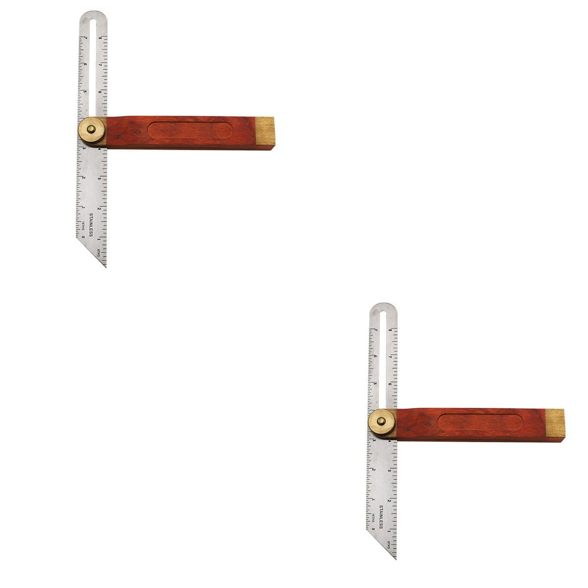 Set of 2 Measure Movable Square Angle Measurement Tool Depth - Walmart.com