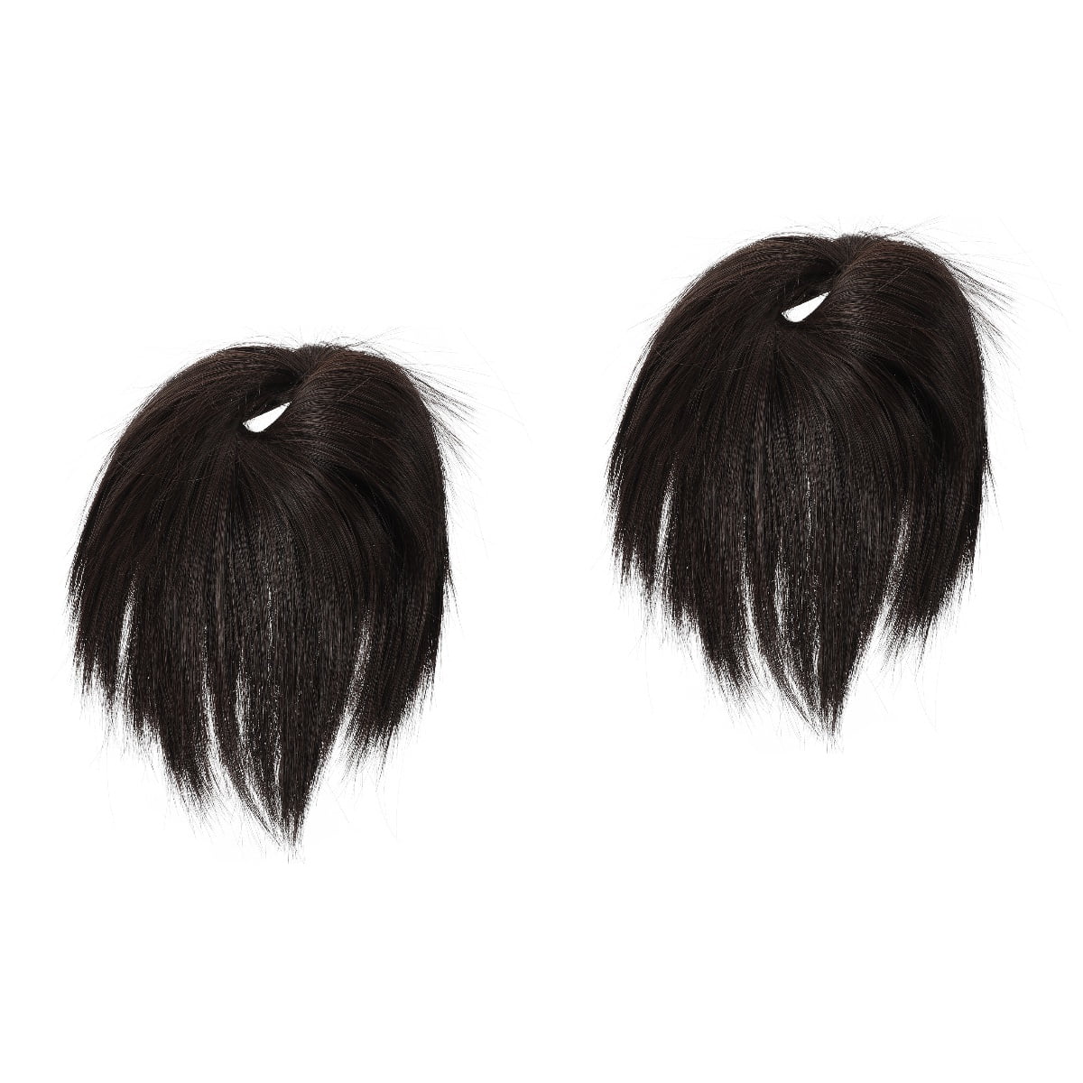 Set of 2 Messy Chignon Hairpiece Updo Bangs Elastic Ties Miss - Walmart.com