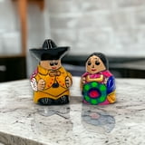 Set of 2 Mexican Handmade Salt and Pepper Shakers | Hand Painted ...