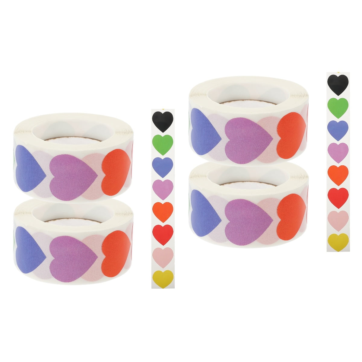 Set of 2 Mini Heart Stickers Love Wedding Envelope Child - Walmart.com