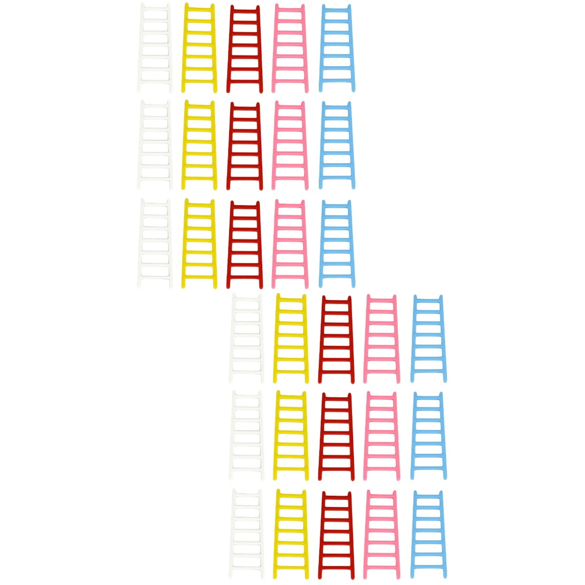 Set of 2 Doll House Ladder Mini Cake Tiny Furniture Miniature Toys ...