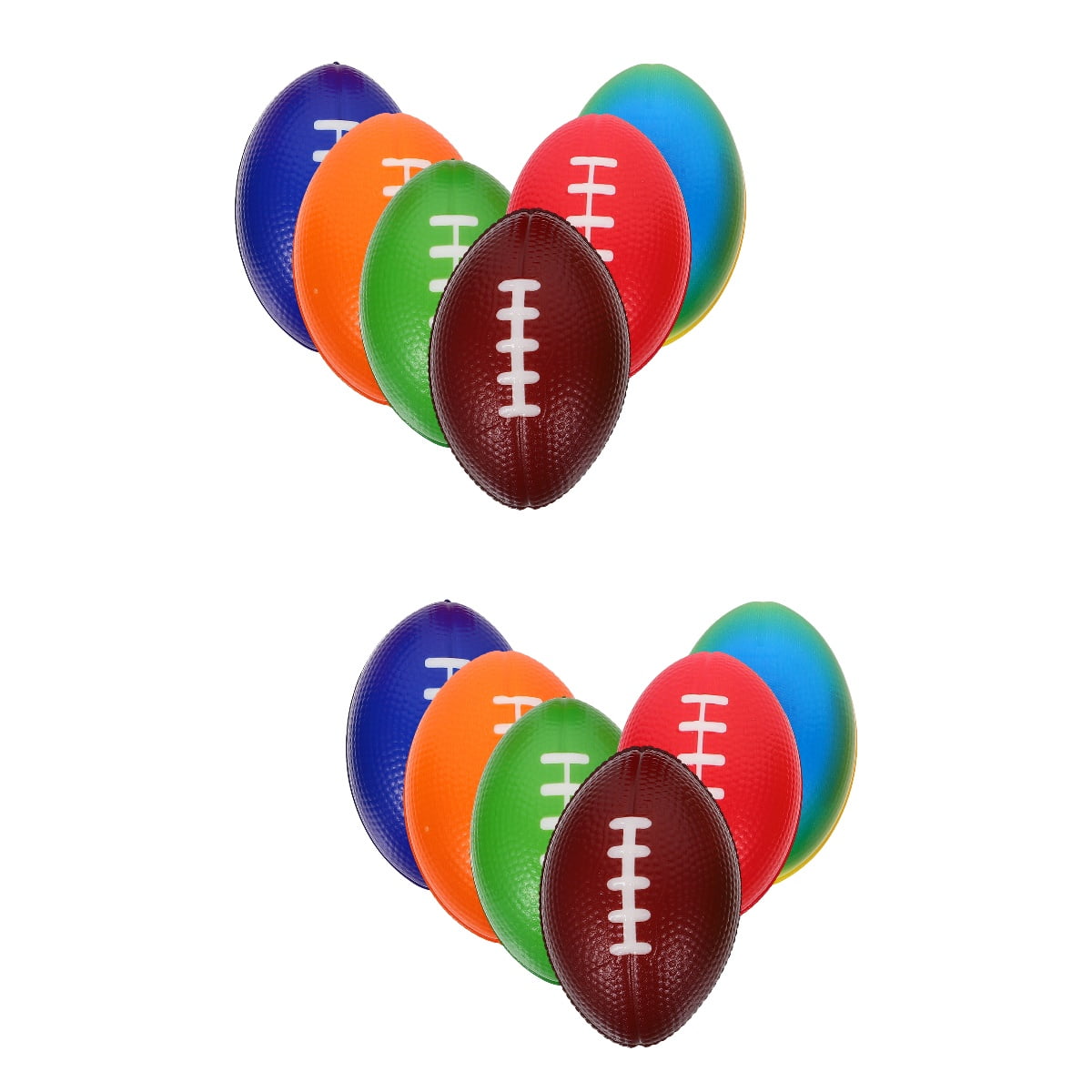 2 Pieces Miniature Rugby Ball Soccer Mini Rugby Baby 9.00X5.50X5.50CM ...