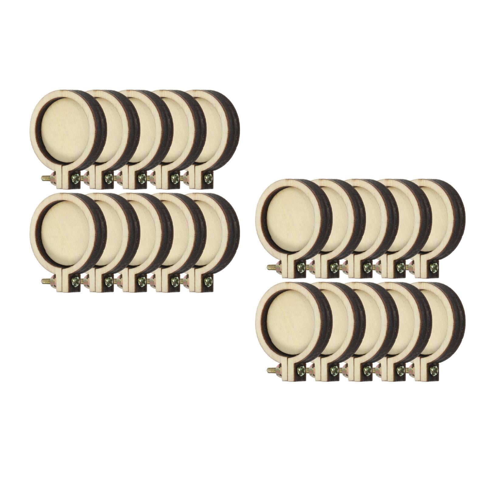 Set of 2 Mini Sewing Ring Folding Button Mini Round Frames Travel 3X2 ...