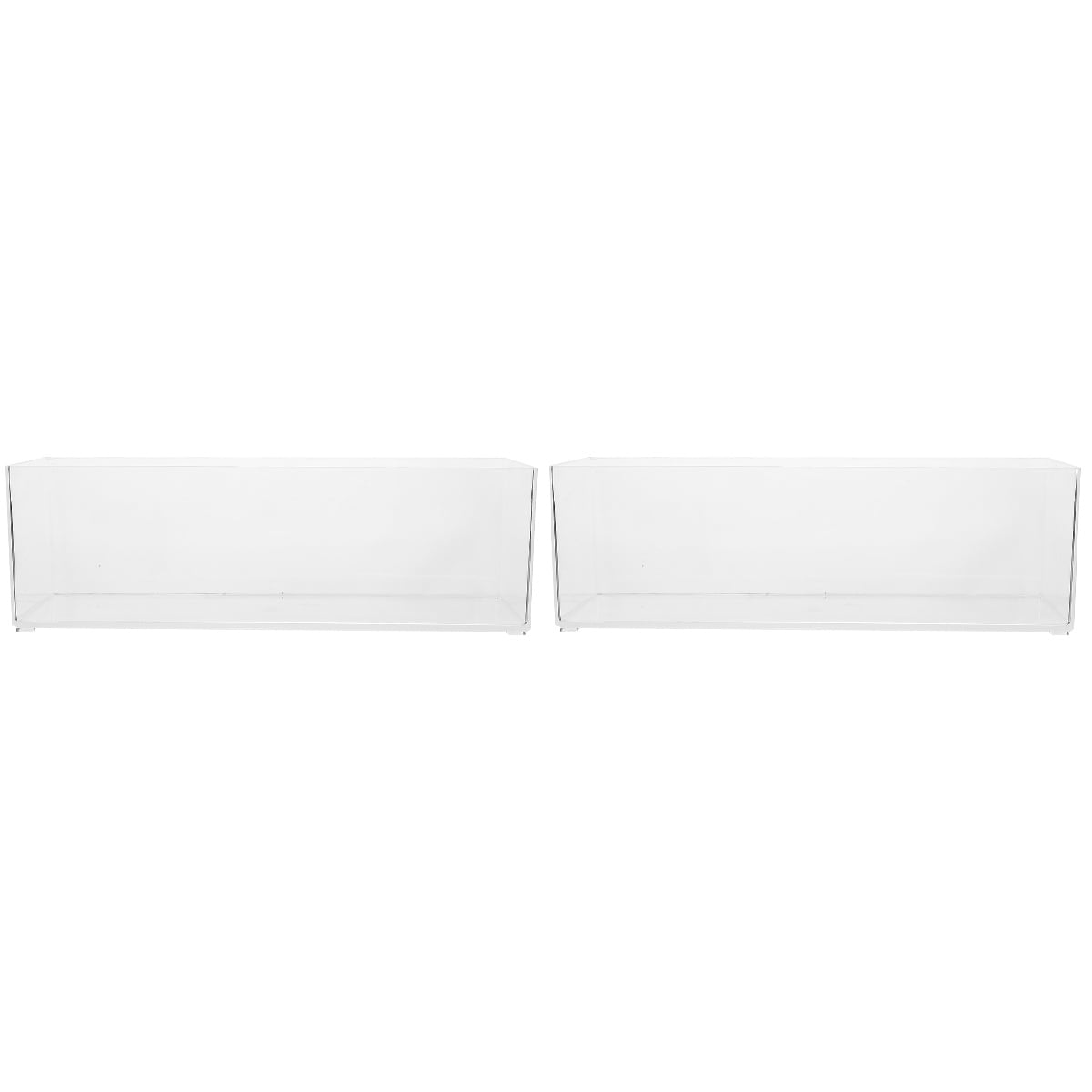 Set of 2 Model Display Box Foldable Boxes for Dolls Case Toy Cars ...
