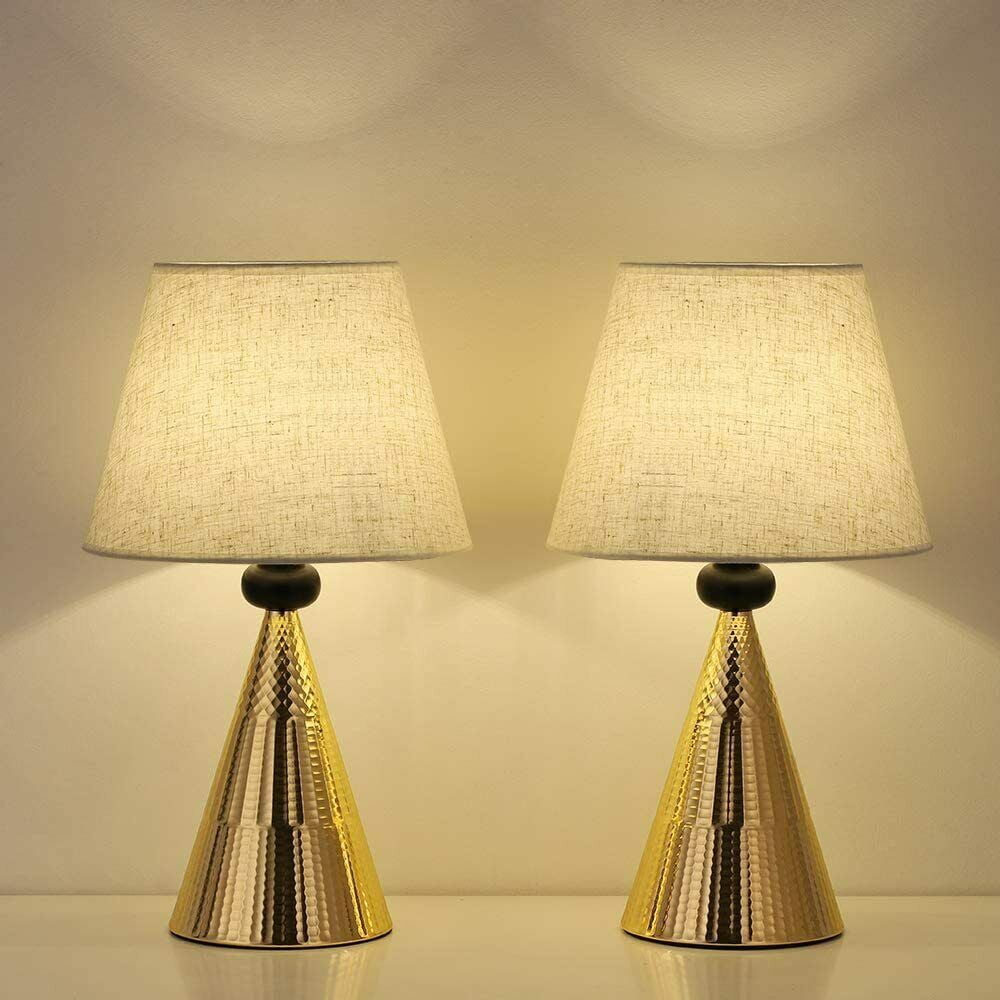 Set of 2 Modern Nightstand Lamp Table Lights Bedside Lamps for Bedroom ...