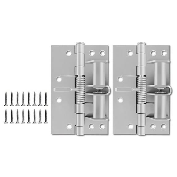Set of 2 Multipurpose Automatic Closing Spring Hinges with 90 Degree ...