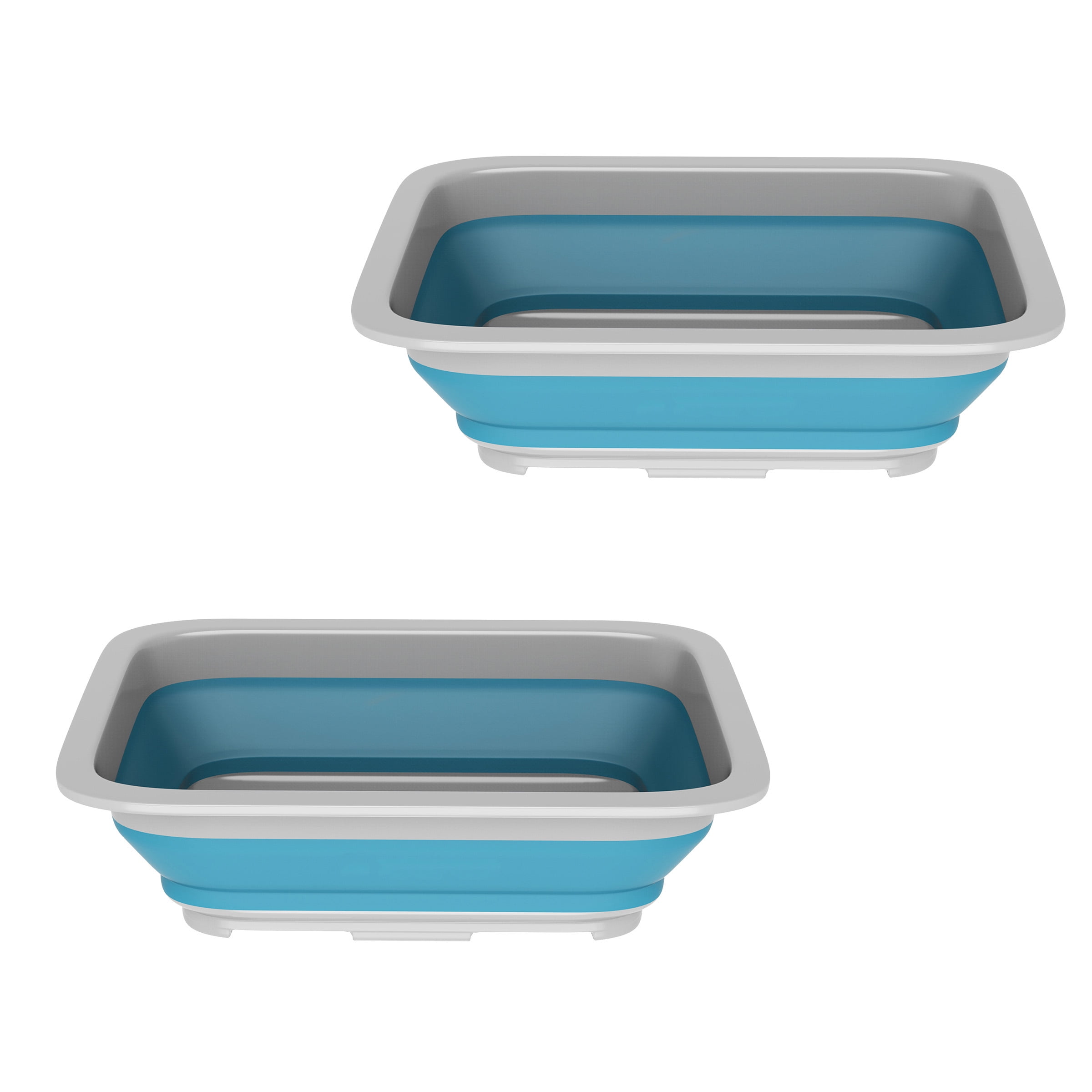 Set of 2 Multipurpose Wash Bins – 10-Liter Basins for Camping, Parties, or Cleaning ...