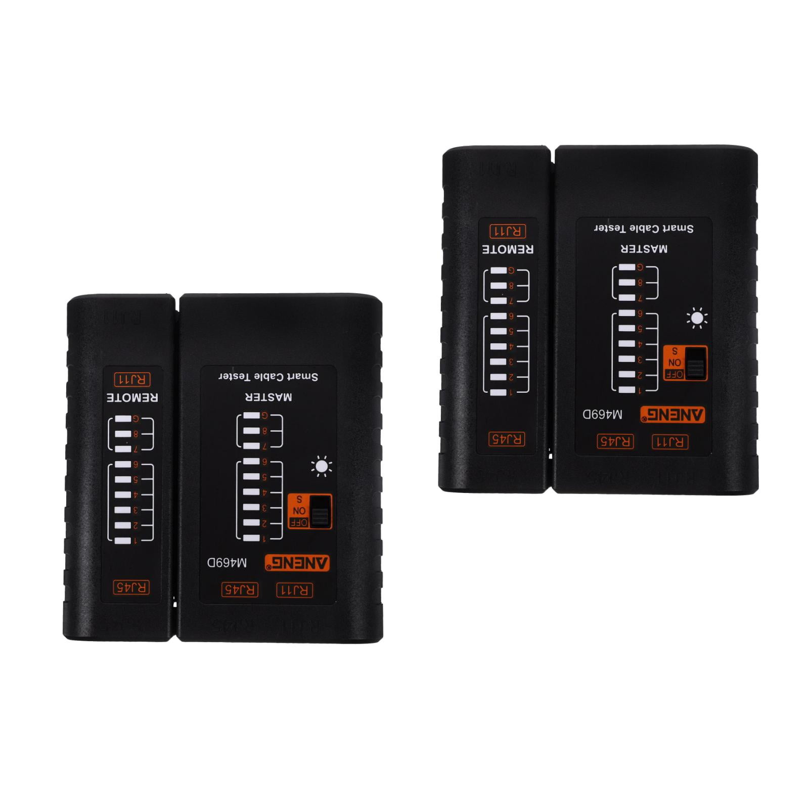 Set of 2 Network Tester Multimeter Alligator Clips Telephone Cable Wire ...