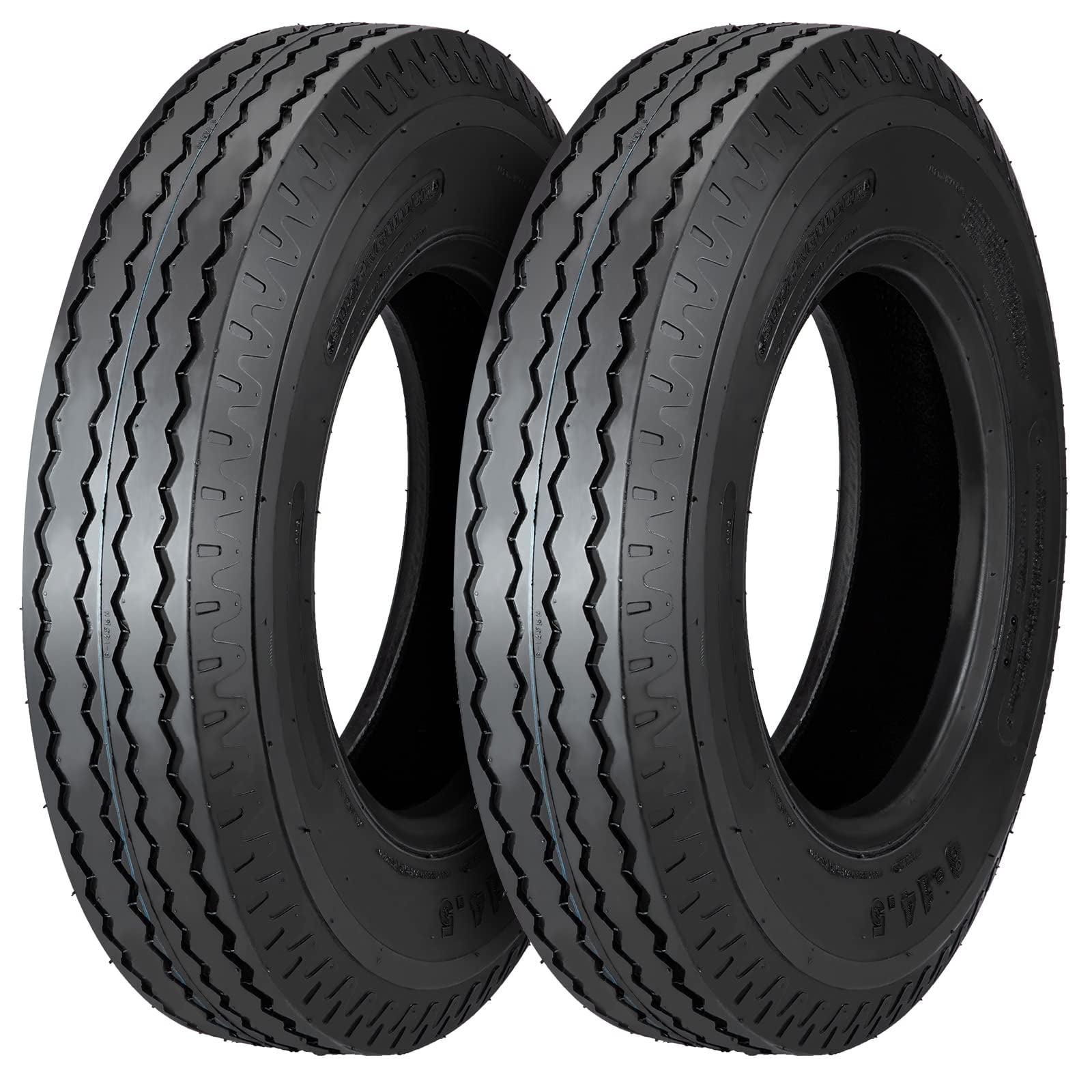 Set of 2 New All Steel 6PR Trailer Tires, Load Range G & and Speed ...