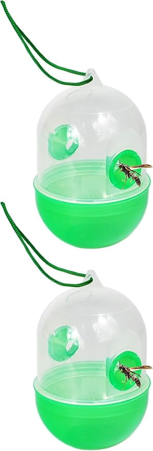 Set of 2 Non Chemical Wasp and Bug Trap - Non Lethal - Family and Pet ...