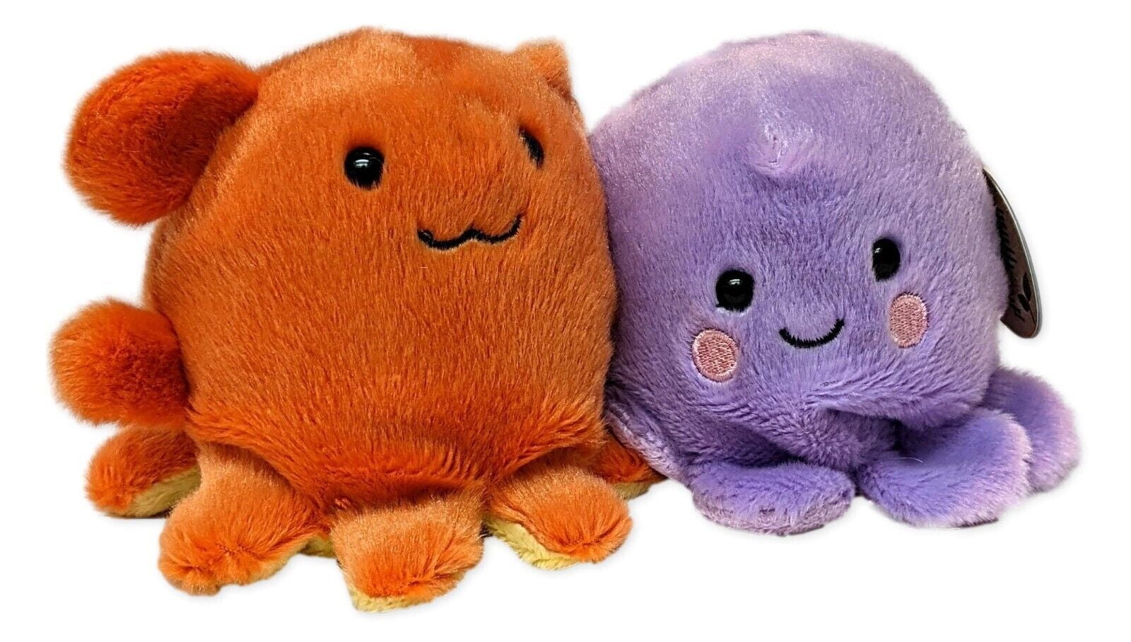 Set of 2 OLIVER & DITSY OCTOPUS Palm Pals 5" Stuffed Animal Plush ...