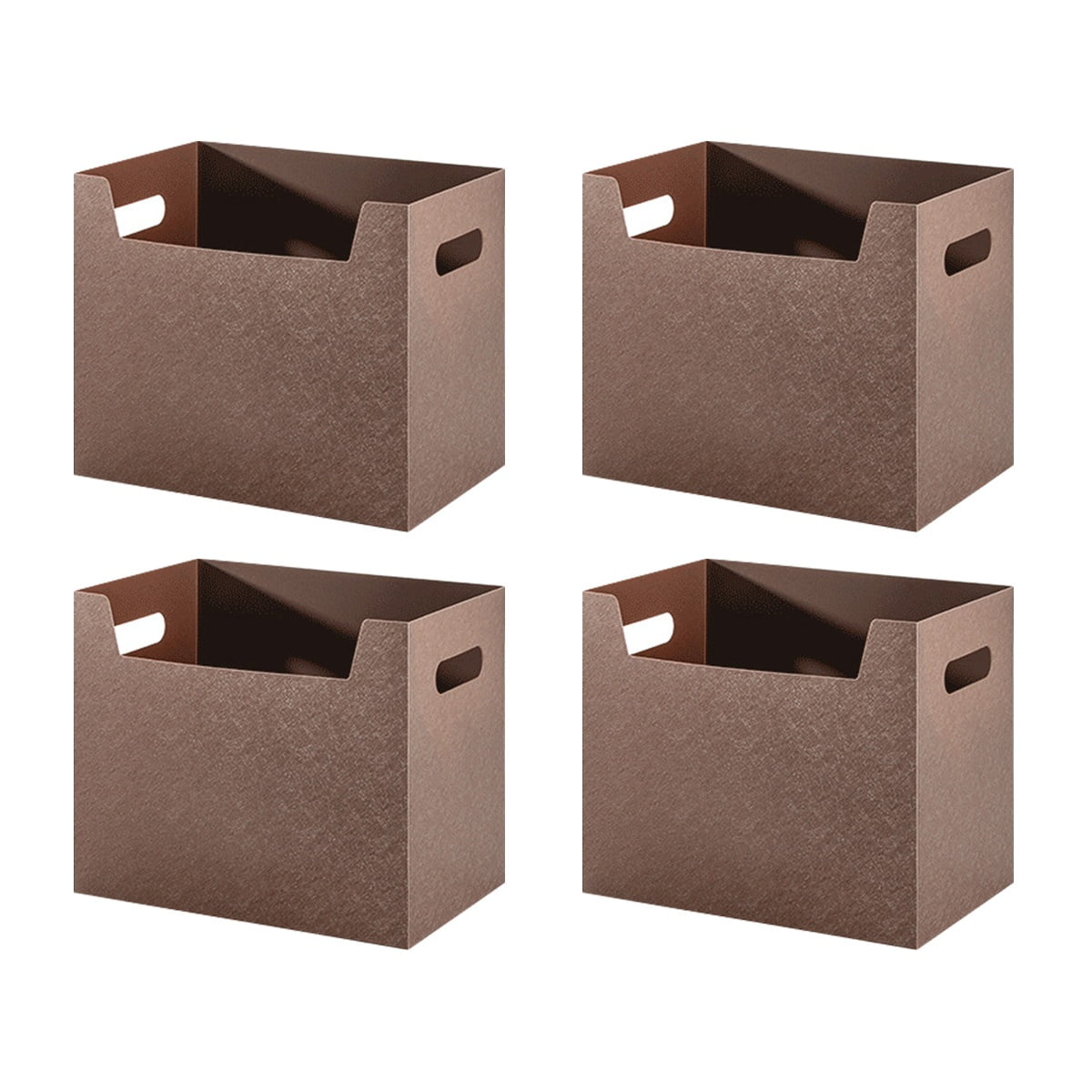 Set of 2 Office Book Container Decor Books for Shelves Storage Bins ...