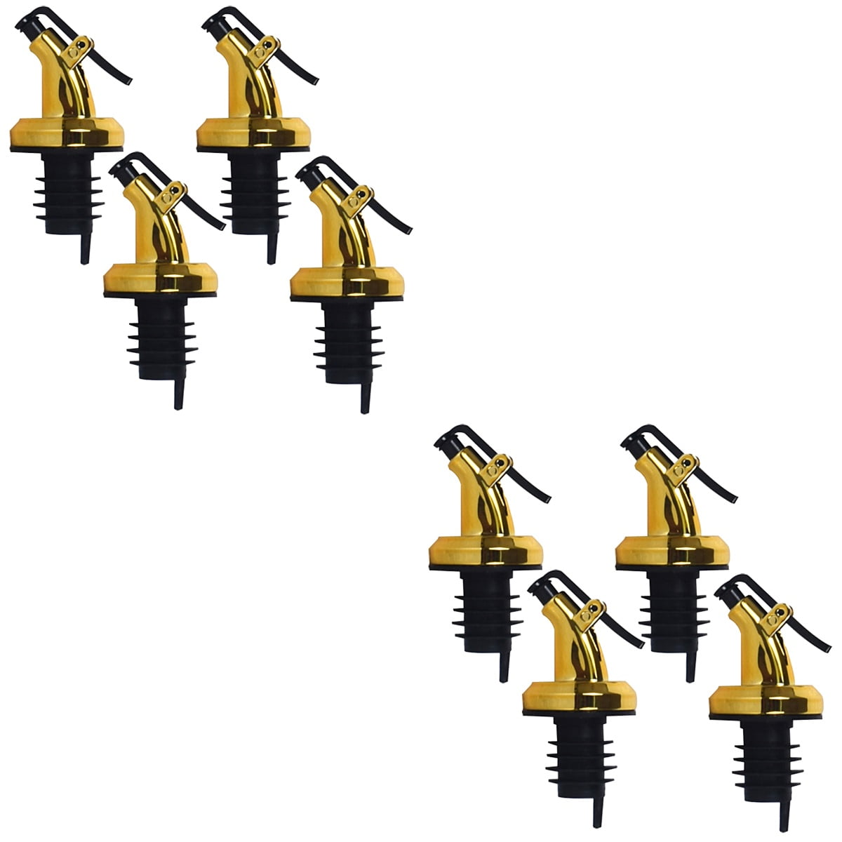 Set of 2 Oil Nozzle Motor Measuring Cup Cooking Dispenser Golden ...