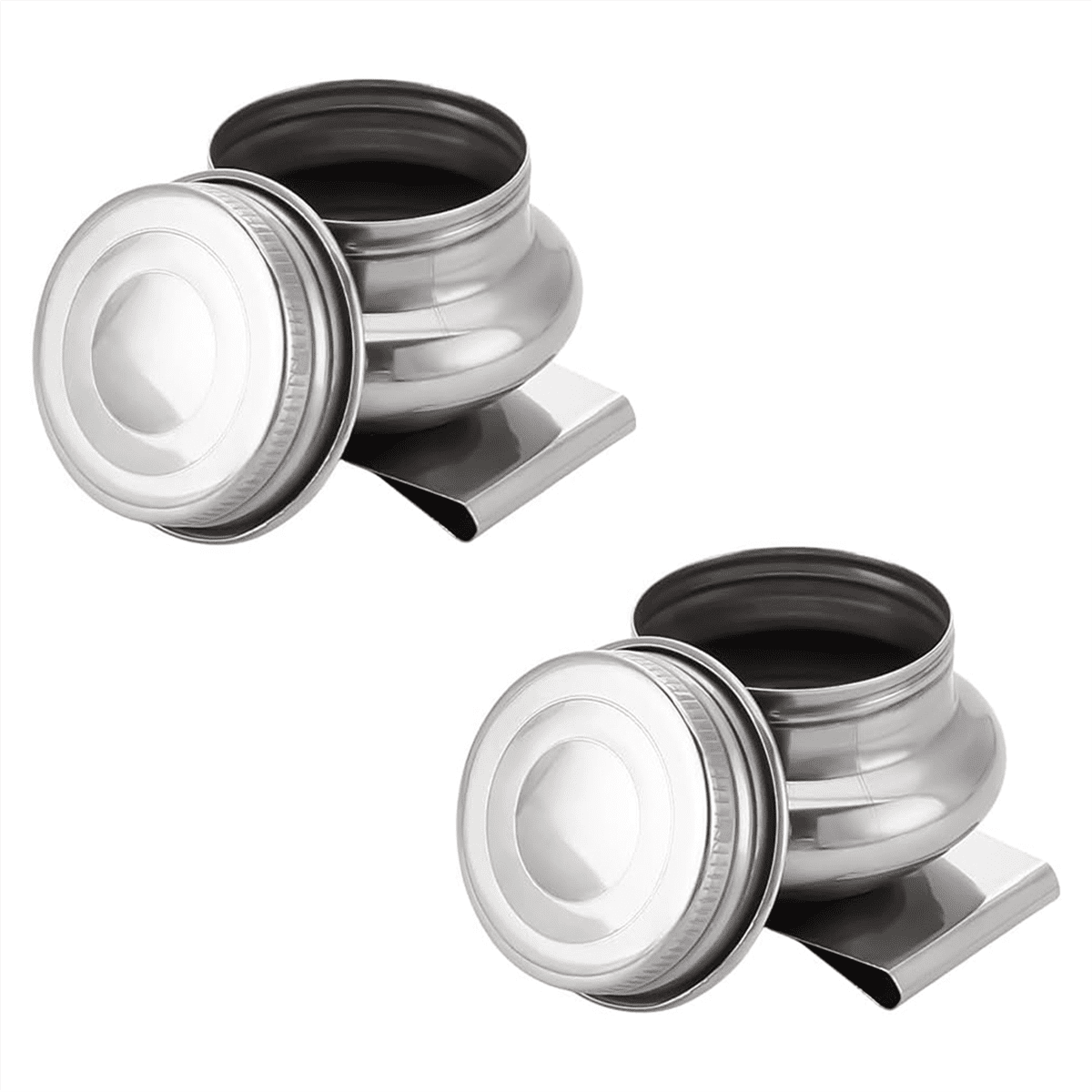 Set of 2 Oil Painting Cups Single Palette Container Cups with Lid and ...