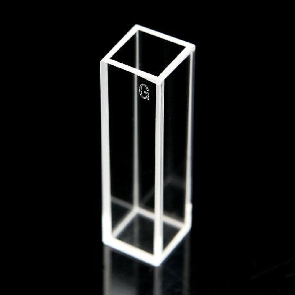 Set of 2 Optical Glass Fluorescence Cuvettes, 1cm 10mm, Fluorometer ...