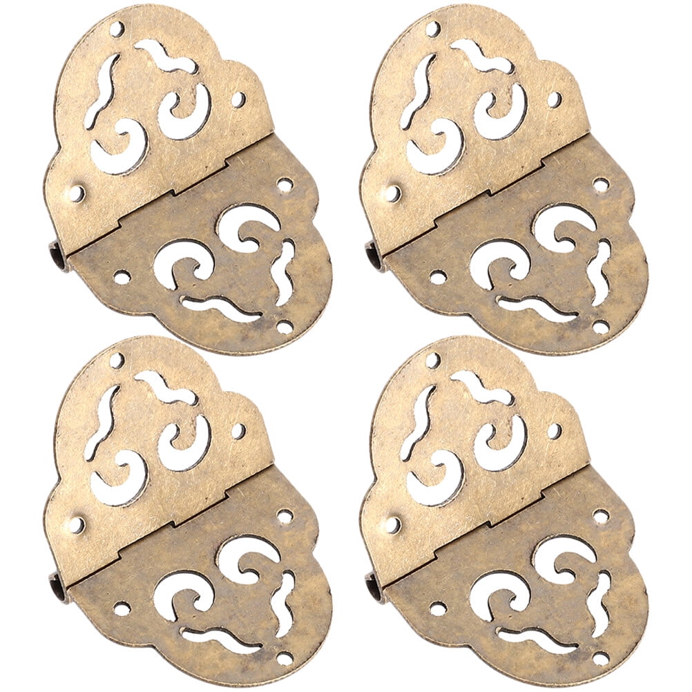 Set of 2 Organizer Gift Box Hinge Cabinet Door Mini Hinges Decorative ...