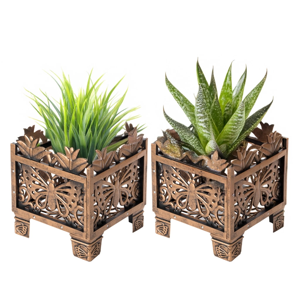 Free Shipping! Outdoor Living Butterfly Square Plant Stand, Flower ...