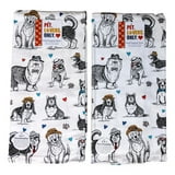 Set of 2 PET LOVERS ONLY All Over Dogs Terry Kitchen Towels by Kay Dee ...