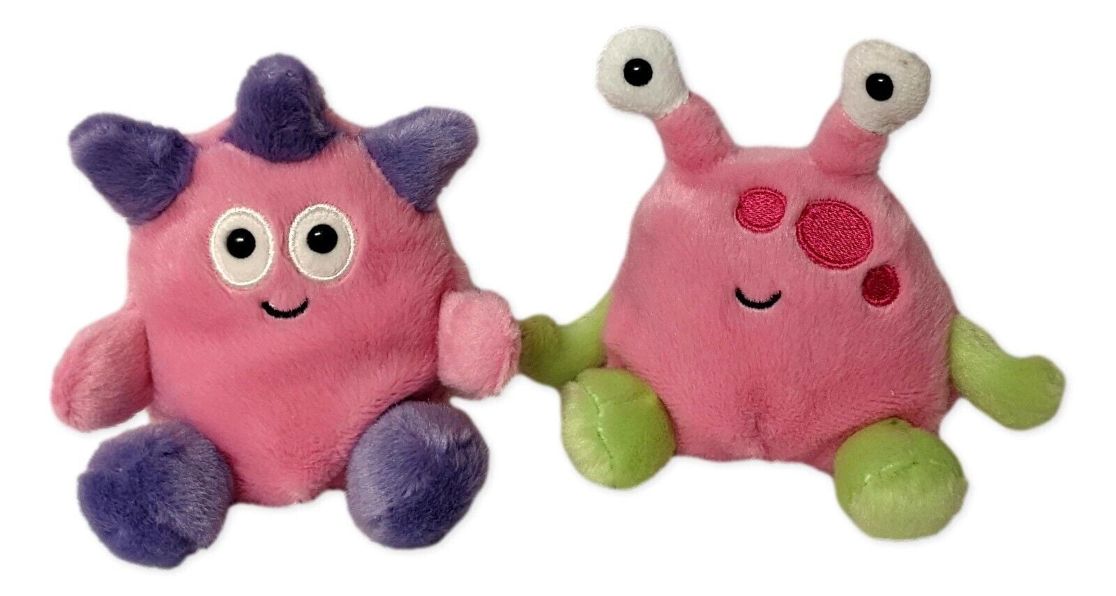 Set of 2 PIP MONSTER & SILLY ALIEN Palm Pals 5" Stuffed Animal Plush ...