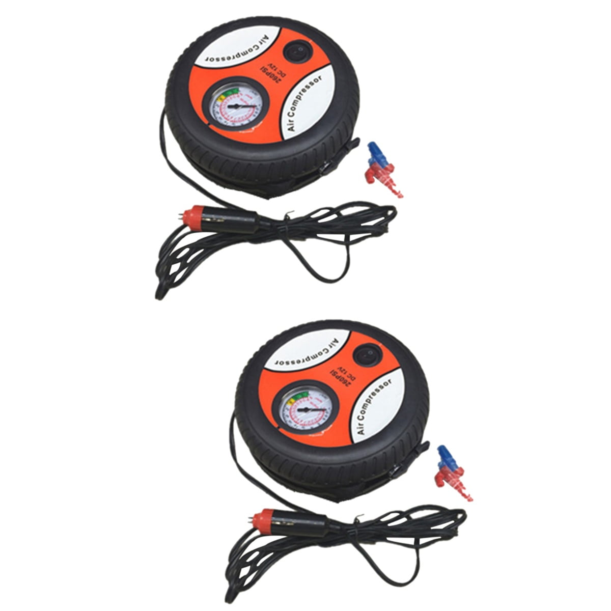 Set of 2 PSI Air Compressor Lightweight Air Compressor Size 1 Black ...