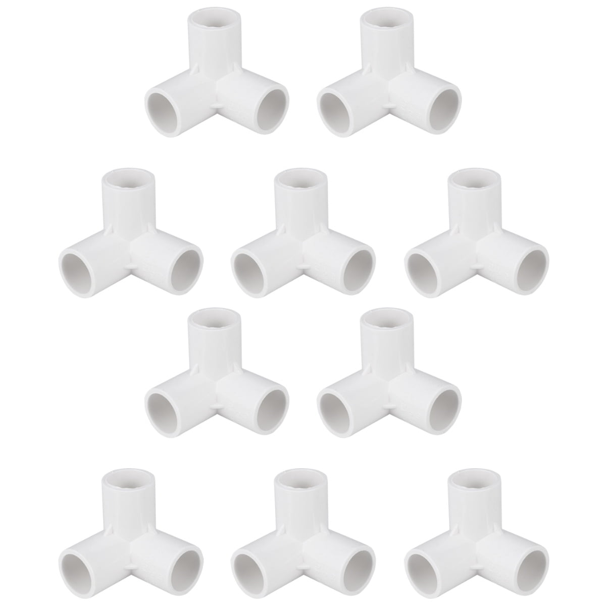 Set of 2 PVC Water Pipe Connector Plumbing Fitting - Walmart.com