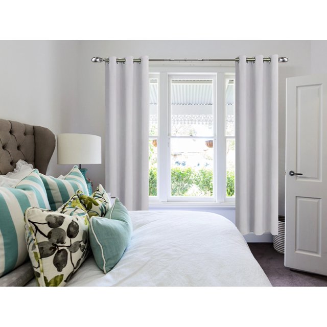 Set of 2 Panels K68 Ivory Color Blackout Window Curtains 84" inches ...