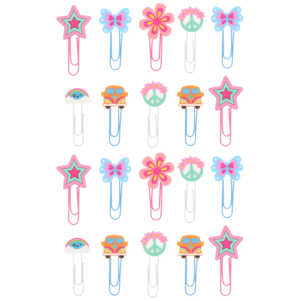 Set of 2 Paper Cartoon Bookmark Adorable Bookmarks Envelope Decorations ...