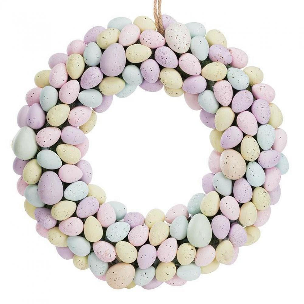 Set of 2 Pastel Colored Easter Egg Wreath - Walmart.com