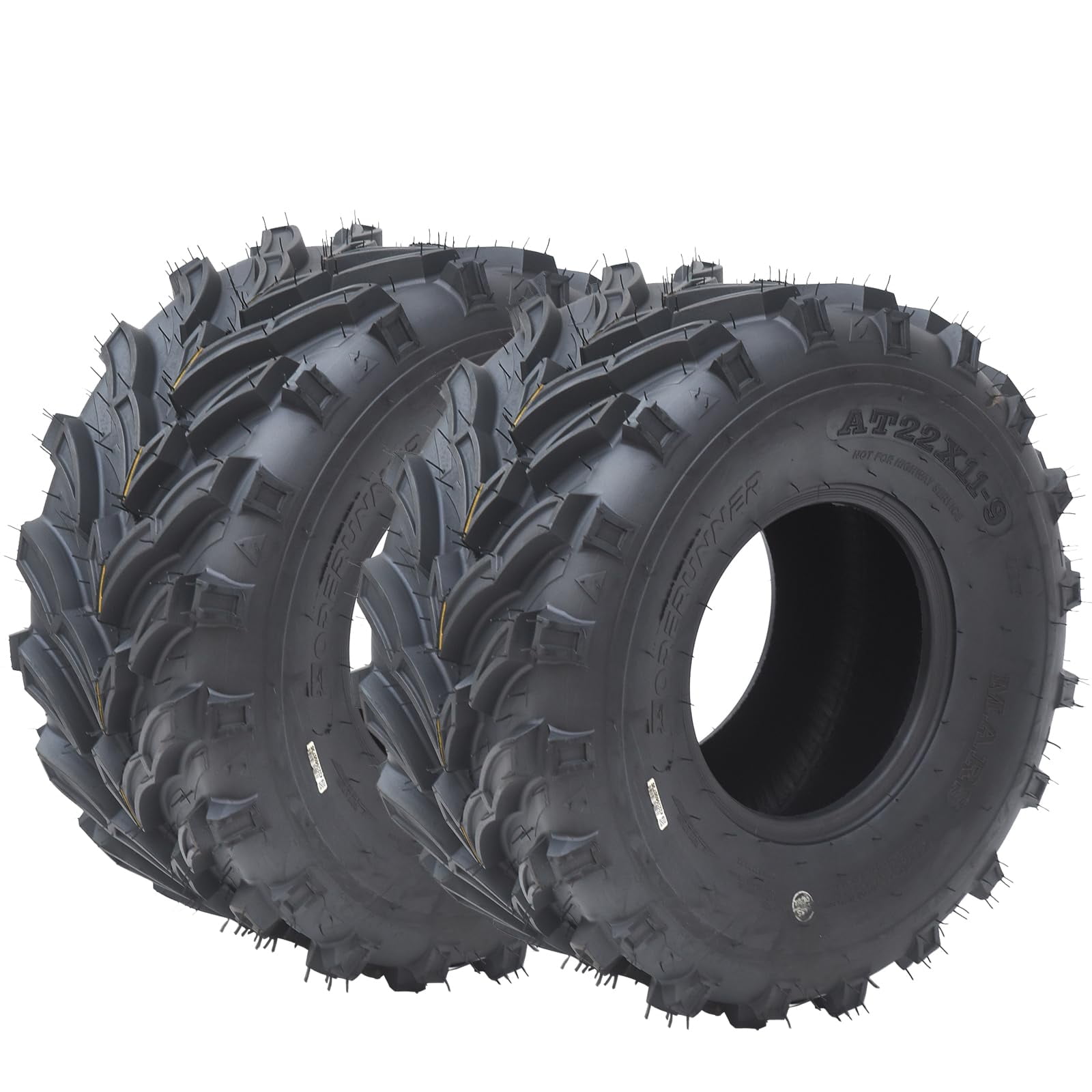 Set of 2 Petyee 24x9-11 ATV/UTV Tires 24x9x11 6PR TL All-Terrain Tires ...