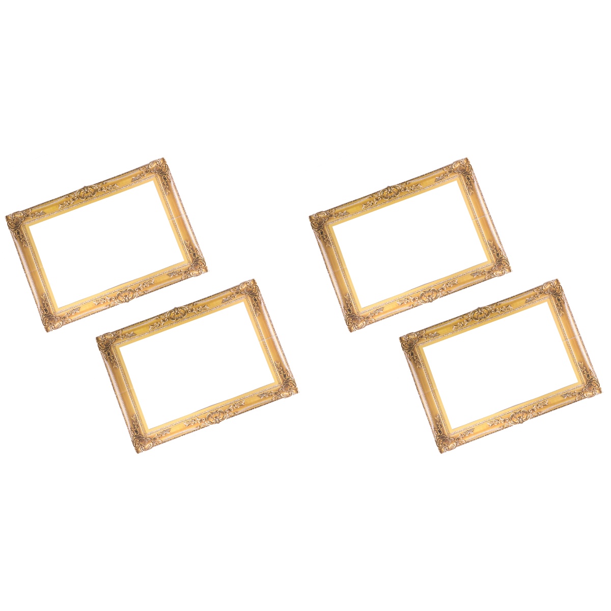 Set of 2 Photo Booth Strip Frame Handheld Props Golden Color - Walmart.com