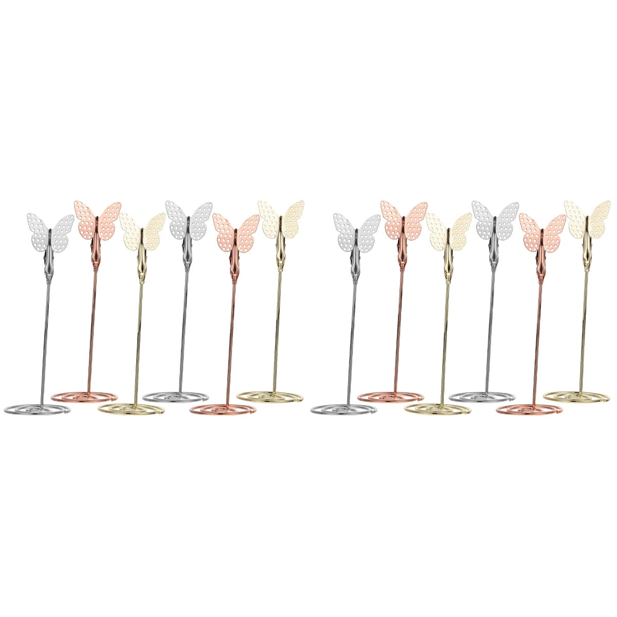 Set of 2 Photo Tree Holder Clip Butterfly Centerpieces for Tables Note ...