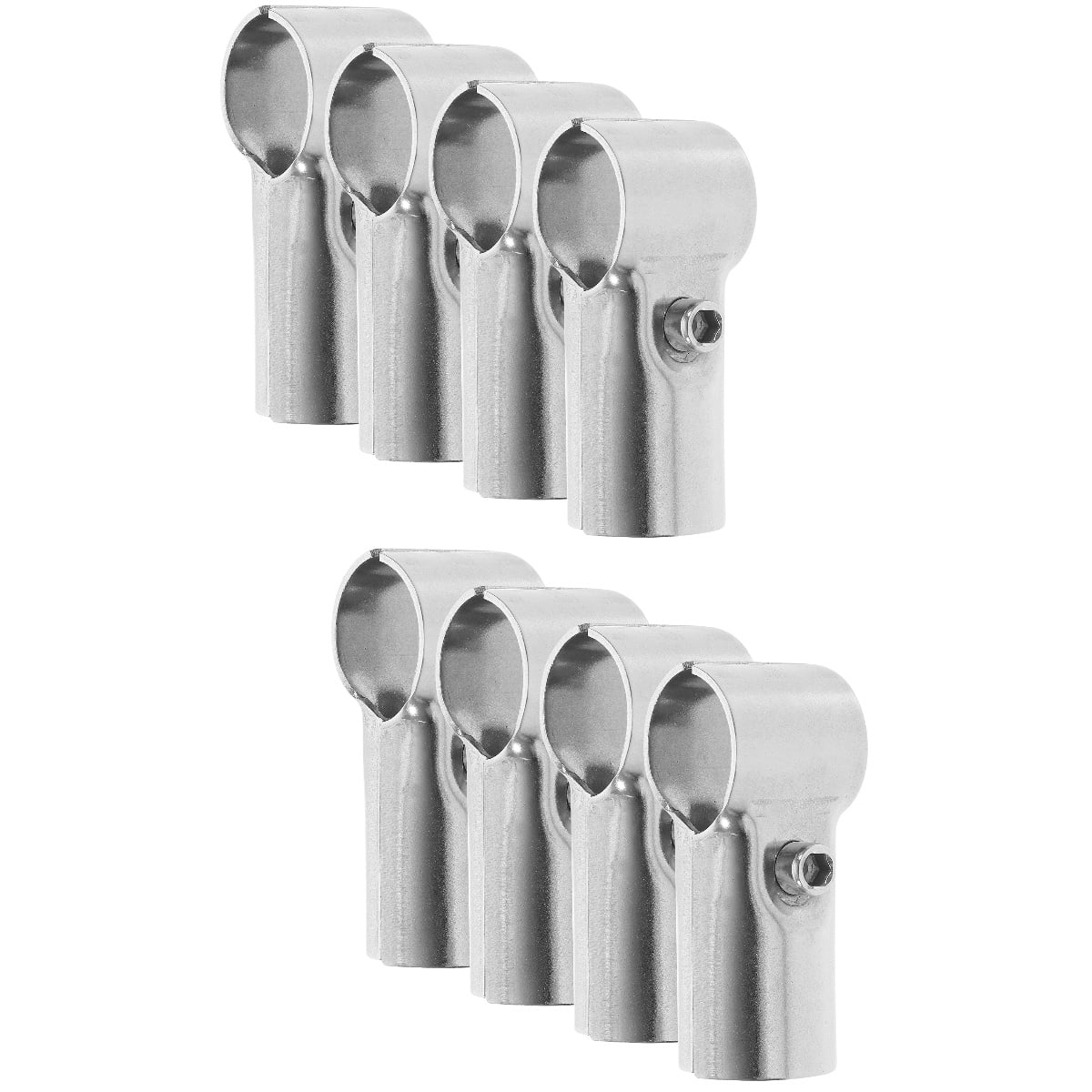 Set of 2 Pipe Rail Clamp Mini for Connecting Fence Chain Clamps Link ...