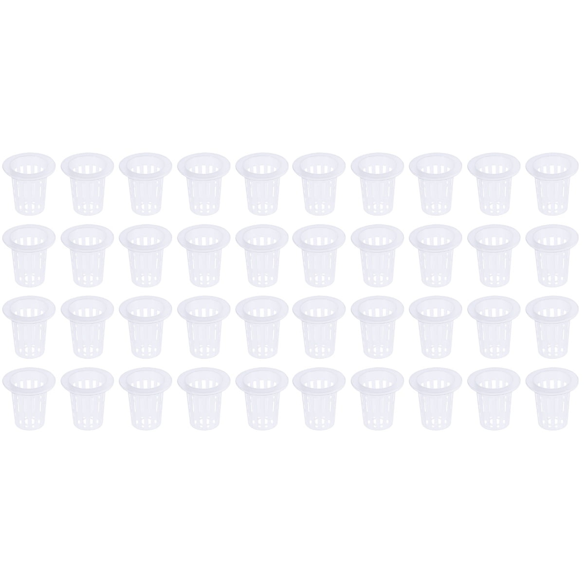 Set of 2 Plant Cups Fixed Pot Soilless Liners Starter Man White ...