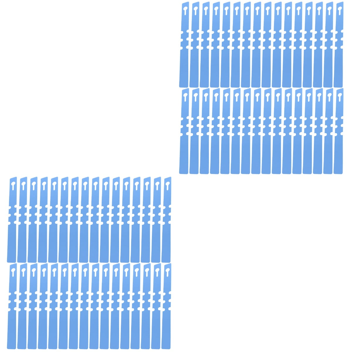 Set of 2 Plant Name Tags Nursery Planter Pot Labels Durable Blue ...