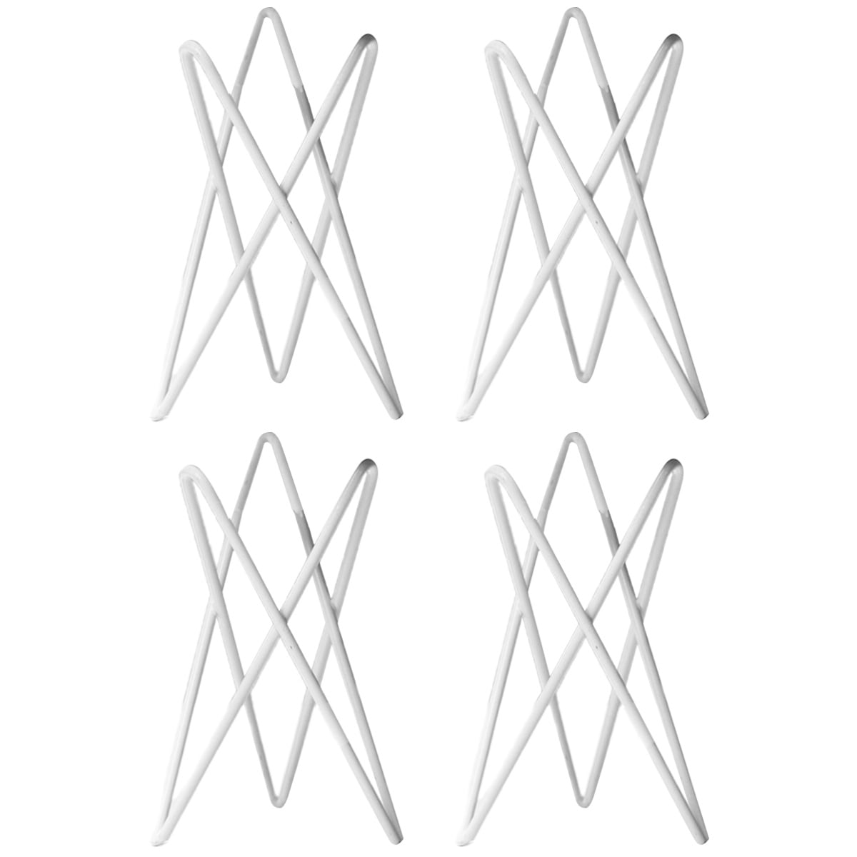 Set of 2 Plant Tripot Stand Indoor Hanger Tripod Flower White - Walmart.com