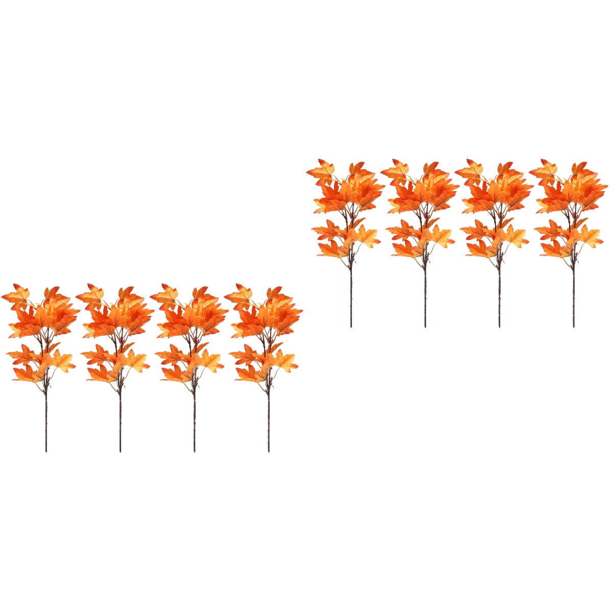 Set of 2 Plant Wisteria Artificial Maple Leaf Twig Cutting Baby ...